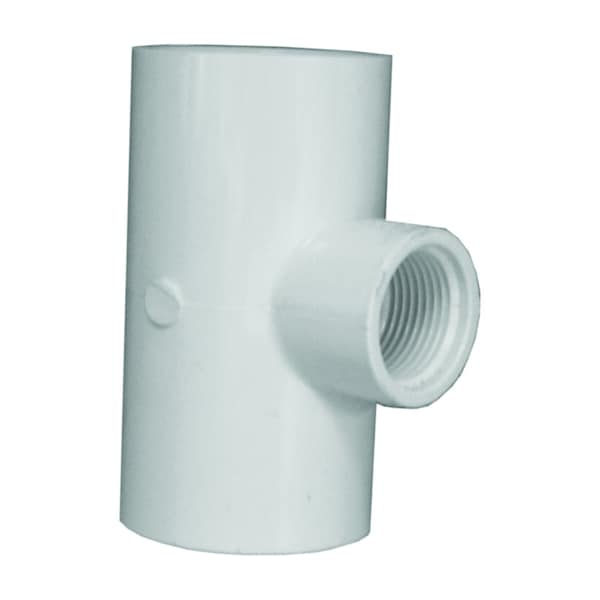 Genova Products Genova 300 Series Pipe Reducing Tee, 1-1/2 x 1 in, Slip x Slip-Joint x FIP, PVC ...